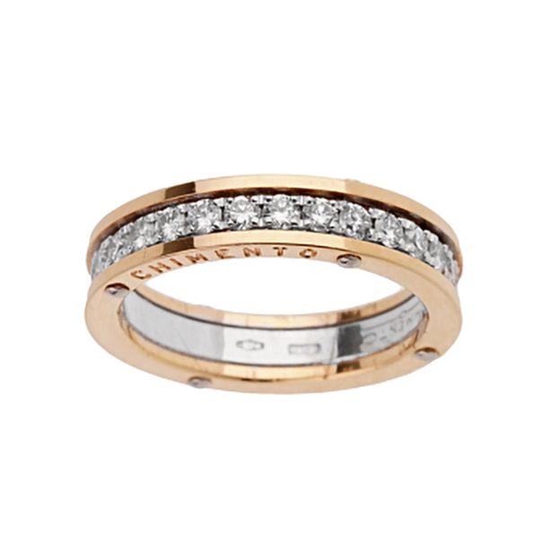 Bague 2 ors et diamants | David Mann